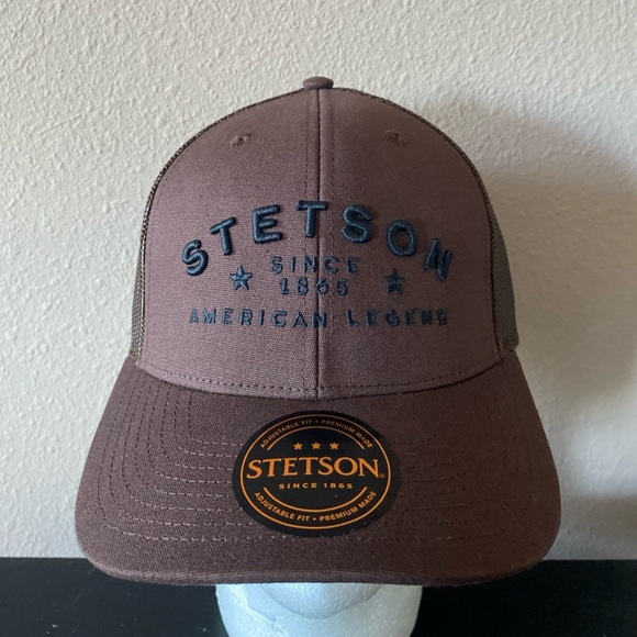 Stetson | Accessories | Stetson American Legend Brown Mesh Trucker ...